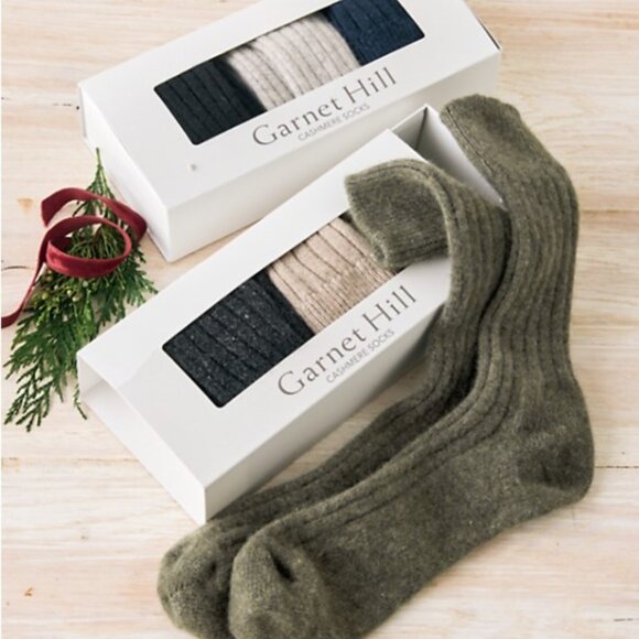 Garnet Hill | Accessories | Garnet Hill Mens Cashmere Socks Gift Set ...